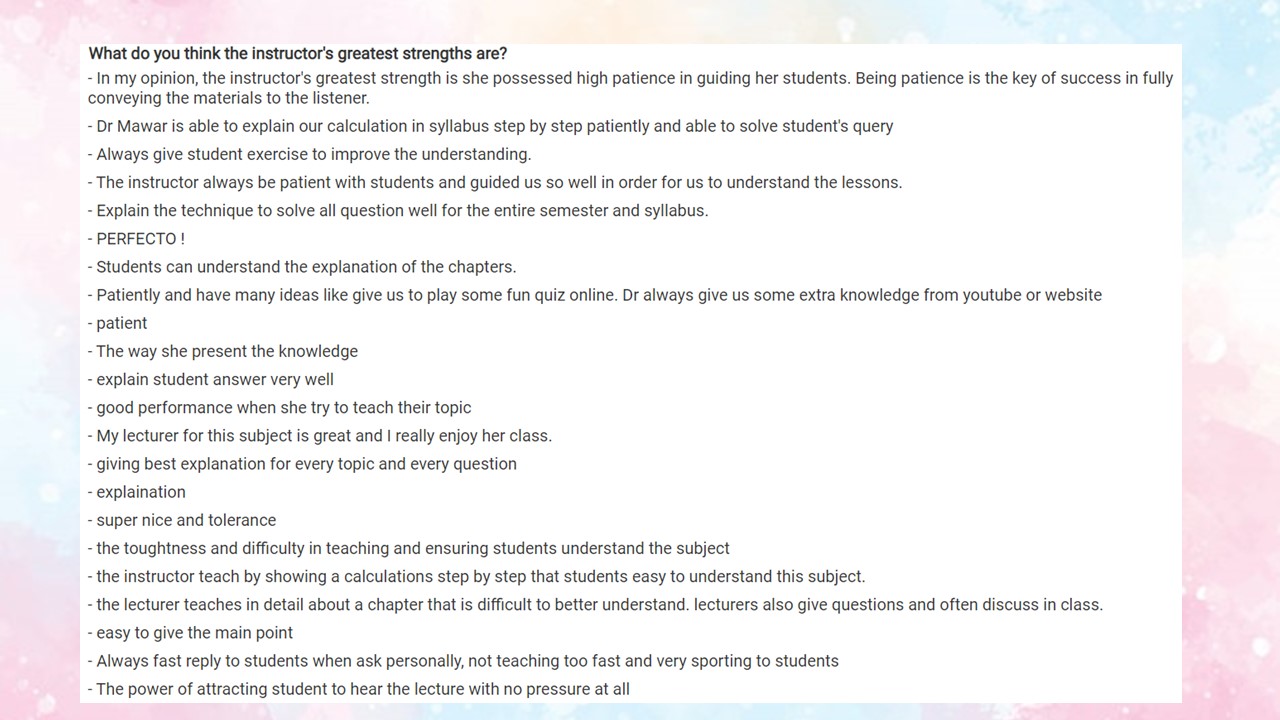 Teaching Evaluations and Feedback